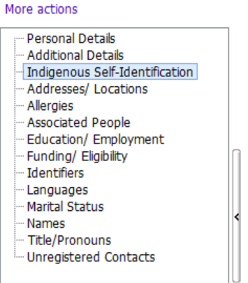 Indigenous Self-Identification – PARIS User Help