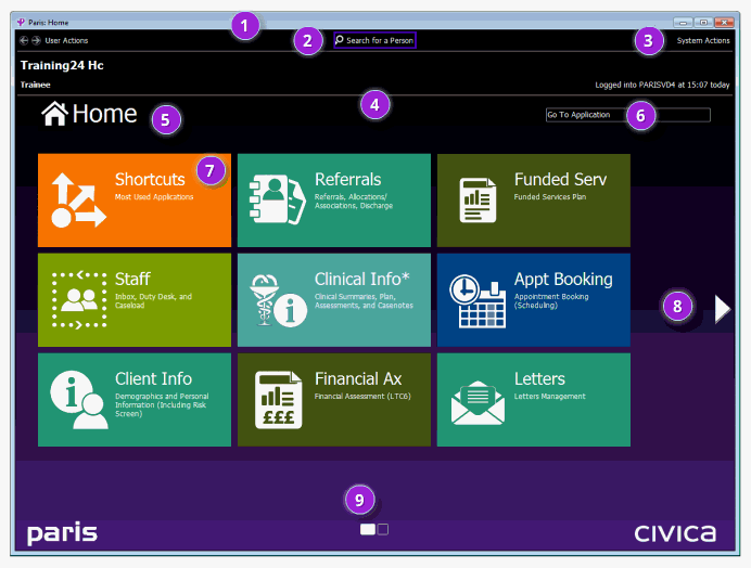 PARIS Navigation – PARIS User Help