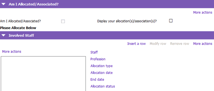 Allocate from Allocation/Association Application – PARIS User Help