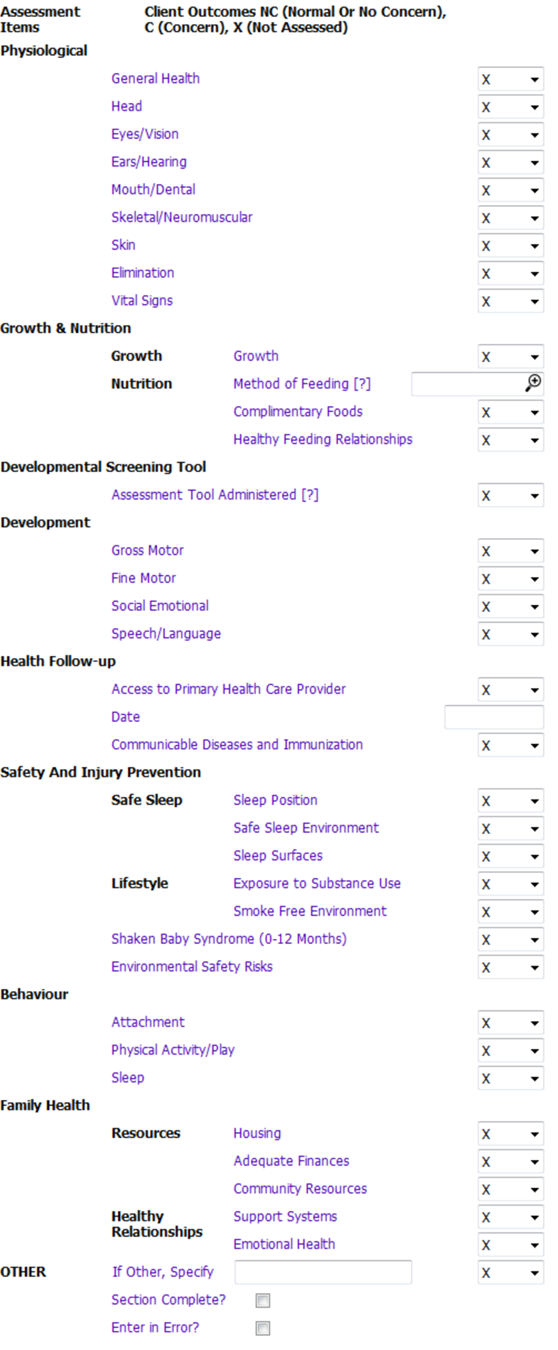 Early Childhood Development (ECD) Assessment – PARIS User Help
