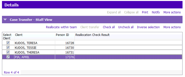 Batch Caseload Transfer – PARIS User Help