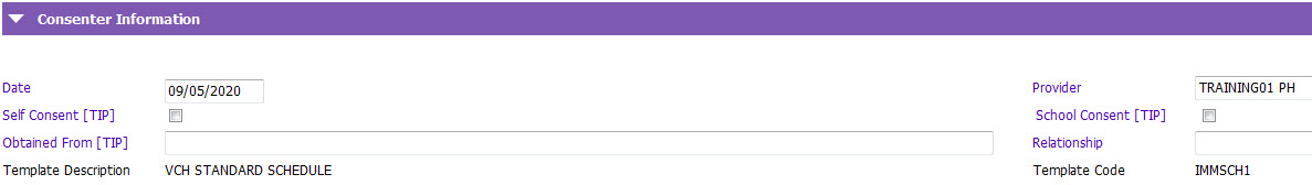 Informed Consent Entry – PARIS User Help