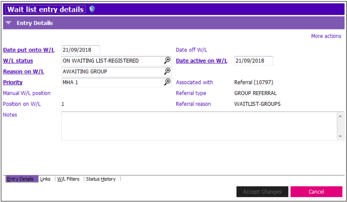 Waitlist for Groups – PARIS User Help