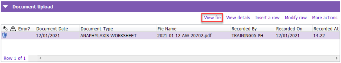 A.E.F.I Entry – PARIS User Help