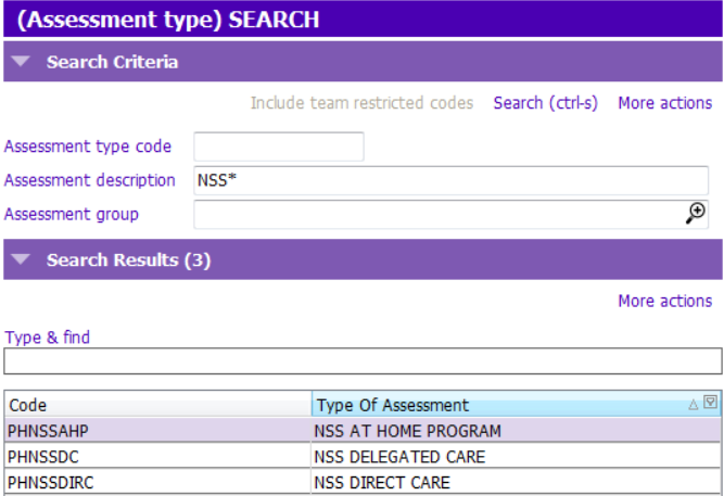 Assessments – PARIS User Help