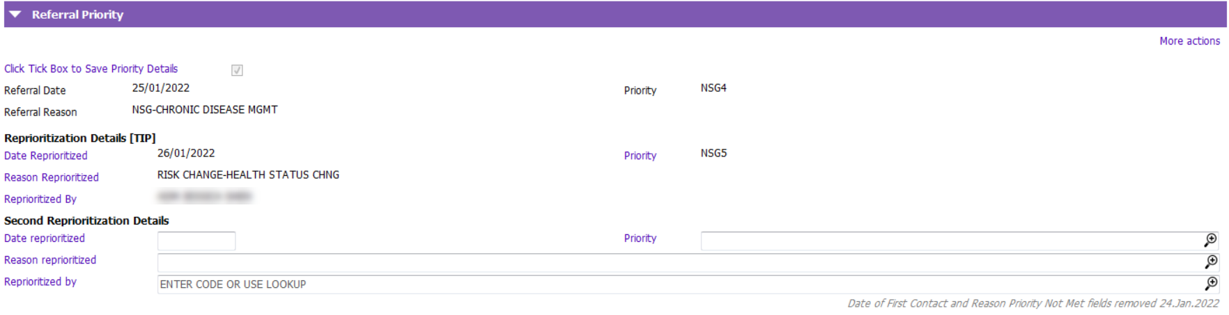 Referral Reprioritization – PARIS User Help