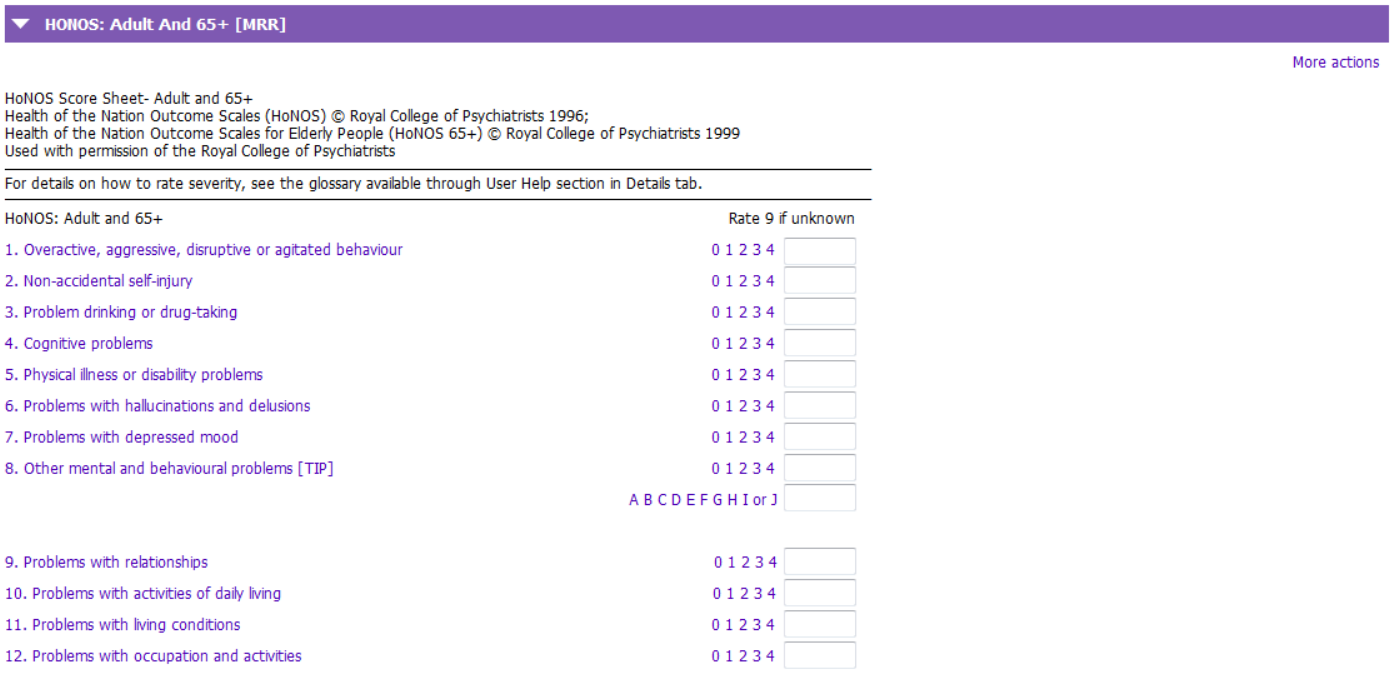 The Psychiatric Assessment V4 – PARIS User Help