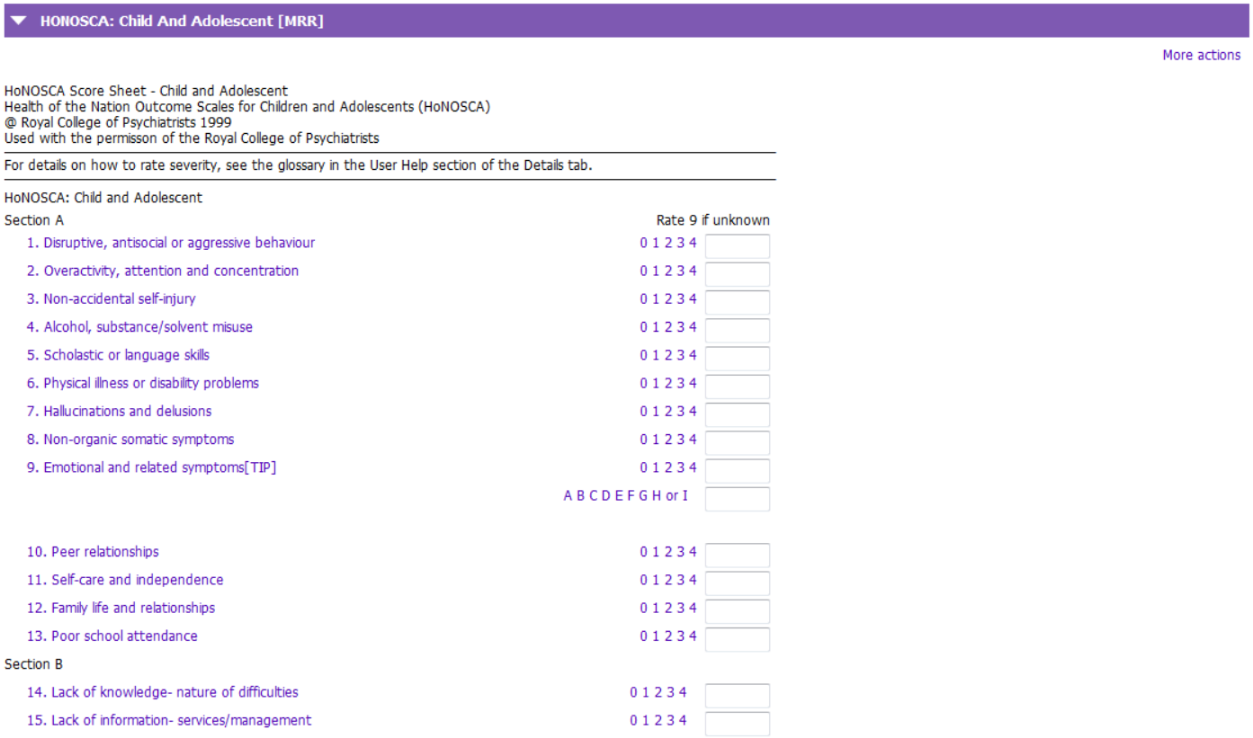 The Psychiatric Assessment V4 – PARIS User Help