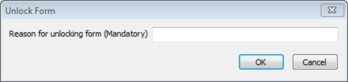 Unlock Form – PARIS User Help